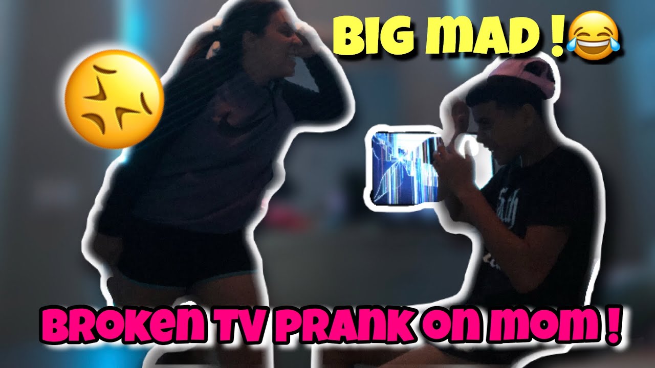 Broken Tv Prank On Mom 🤣 Youtube