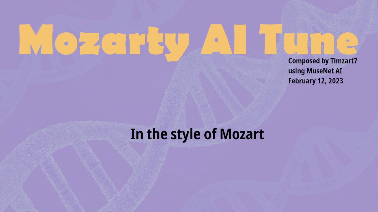 Mozarty AI Tune -- composed using MuseNet AI by OpenAI - YouTube