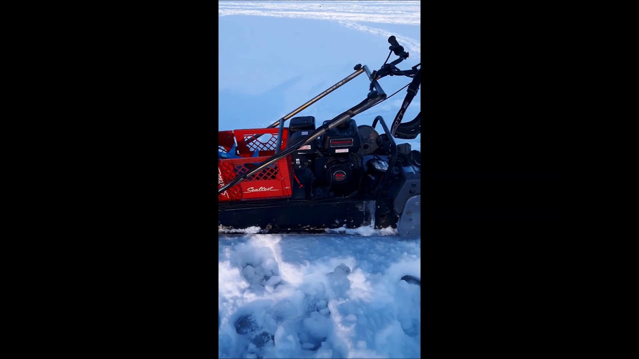 DIY Track Sled Ice Fishing Rig 2021 - YouTube