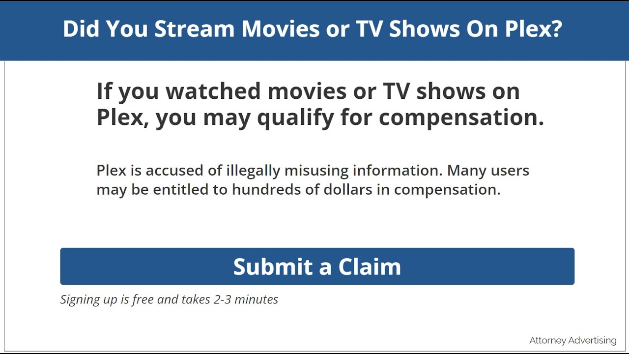 If You Used Plex TV, You May Qualify For Compensation - YouTube
