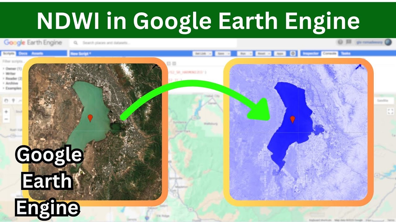 How to Calculate NDWI in Google Earth Engine | Step-by-Step Tutorial with Sentinel-2 Data - YouTube