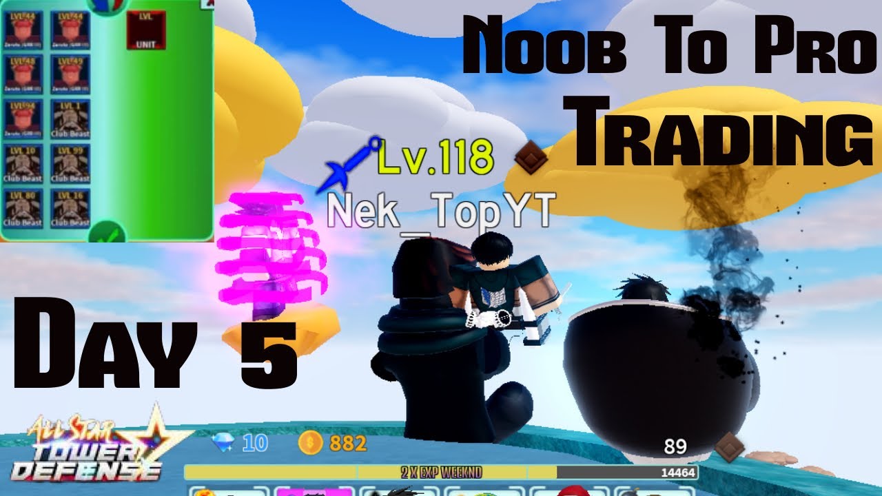 😎 Noob To Pro Trading Day 5 | Coming Soon 2 Season - All Star Tower ...