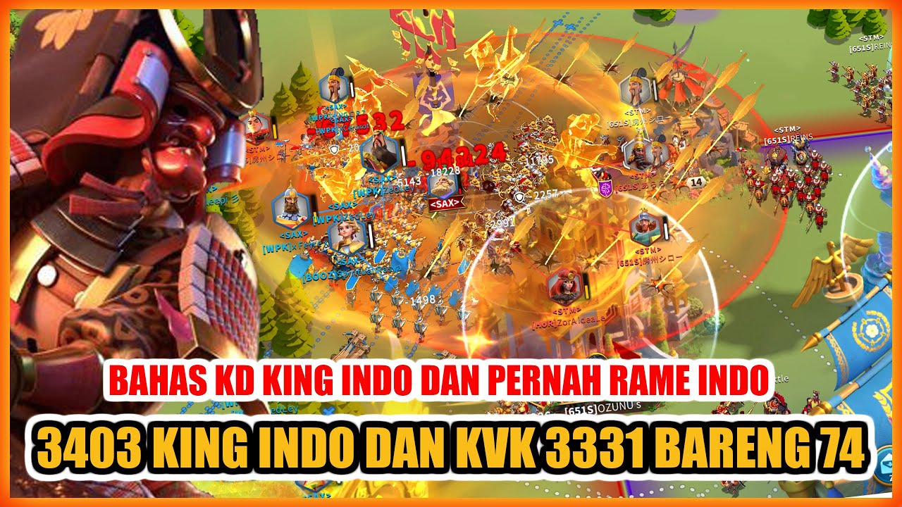 KD KING INDO 3403 MENANG KVK DAN NONTON WAR 3331 BARENG 74 KVK ROK RAJA ...