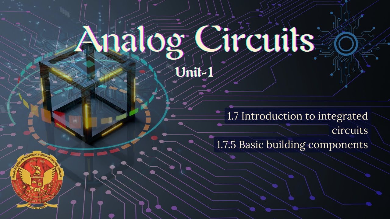 1.7.5 Basic building components | EC405 | - YouTube