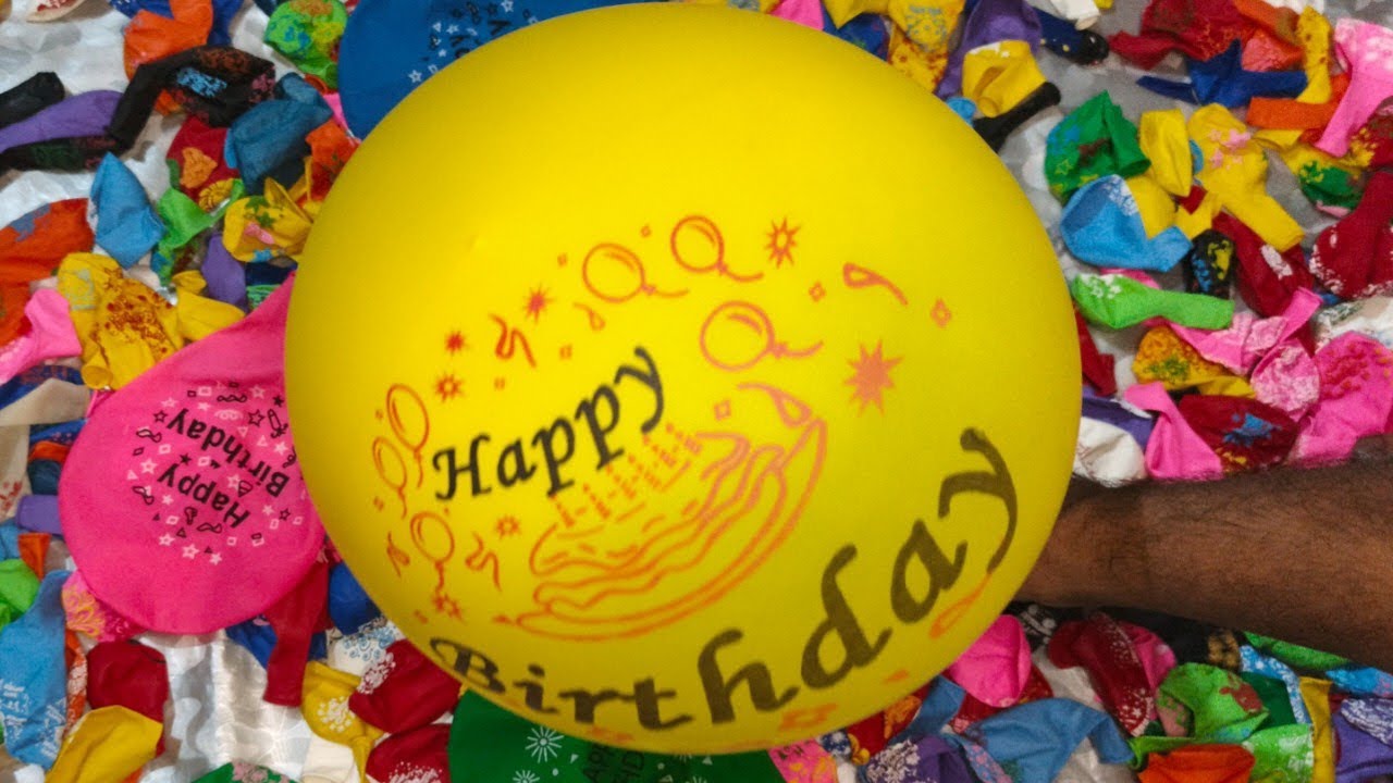 Satisfying ASMR Balloon Blow & Pop | Huge Colorful Balloon Collection ...