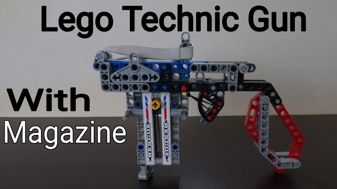 Lego Technic Gun With Magazine Tutorial - YouTube