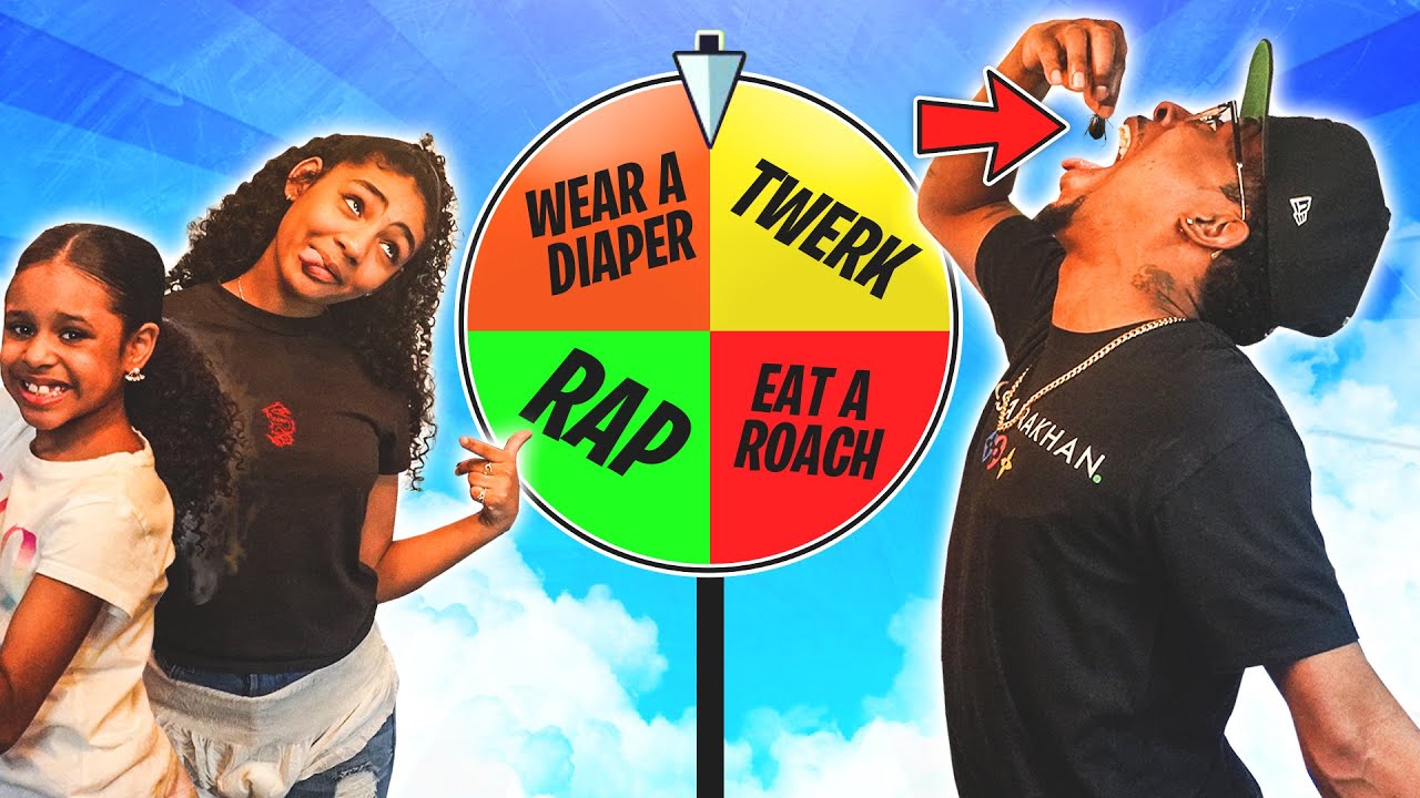 Spin The Wheel Challenge | We wore DIAPERS LOL - YouTube
