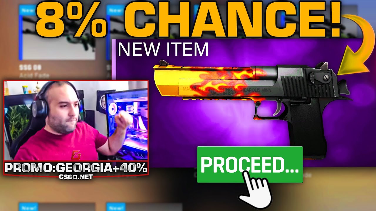 8% დაუჯერებელი ტრეიდაფი CSGO Deagle Blaze Trade Up - YouTube