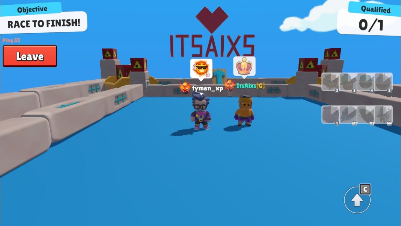 I created a map for @ItsAixs in Stumble Guys | Stumble Guys 🏃 - YouTube