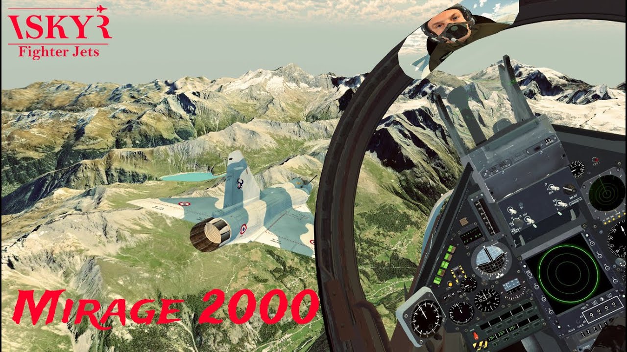 VR Flight With Mirage 2000 in VRSKY: Fighterjets - YouTube