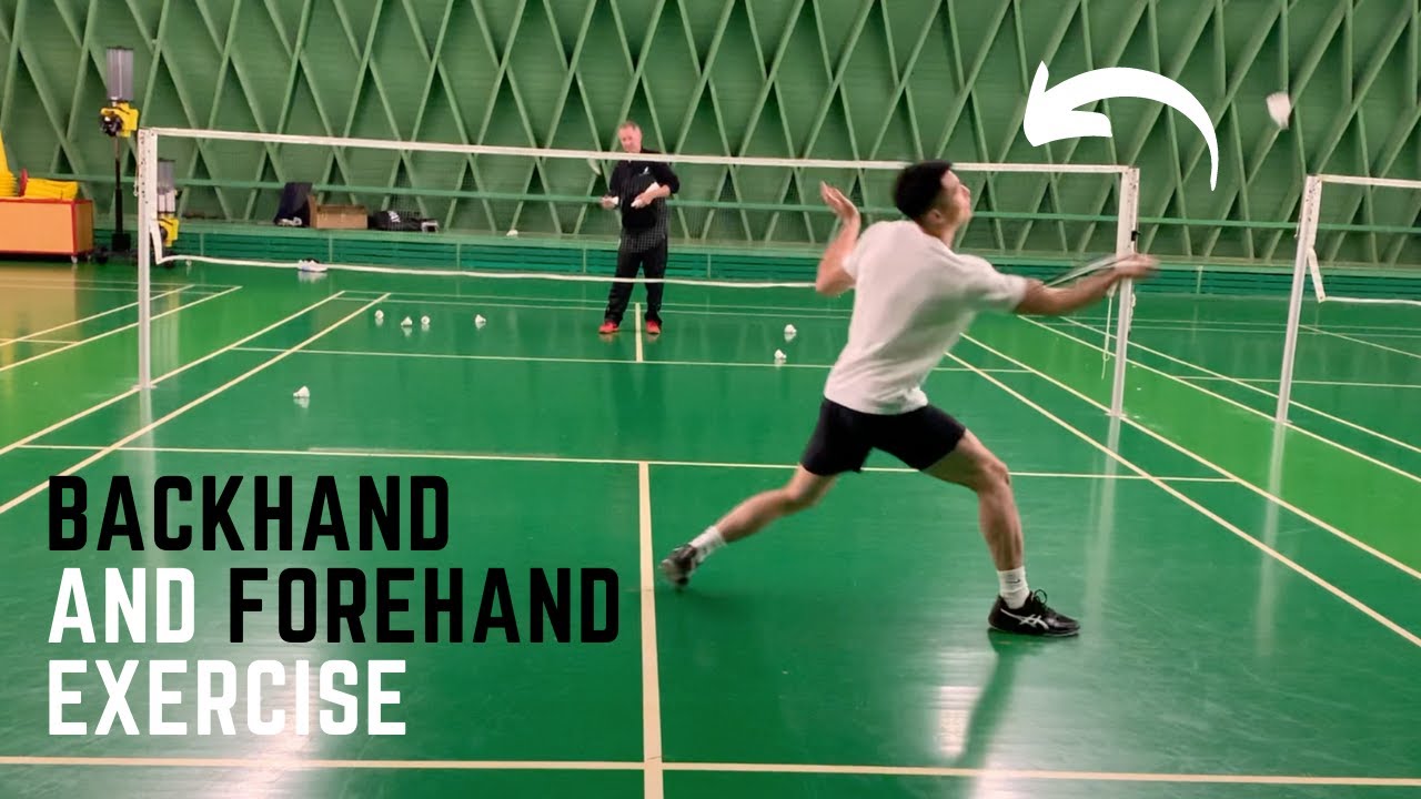 Backhand and forehand exercise | Basic Feather | Badminton training - YouTube
