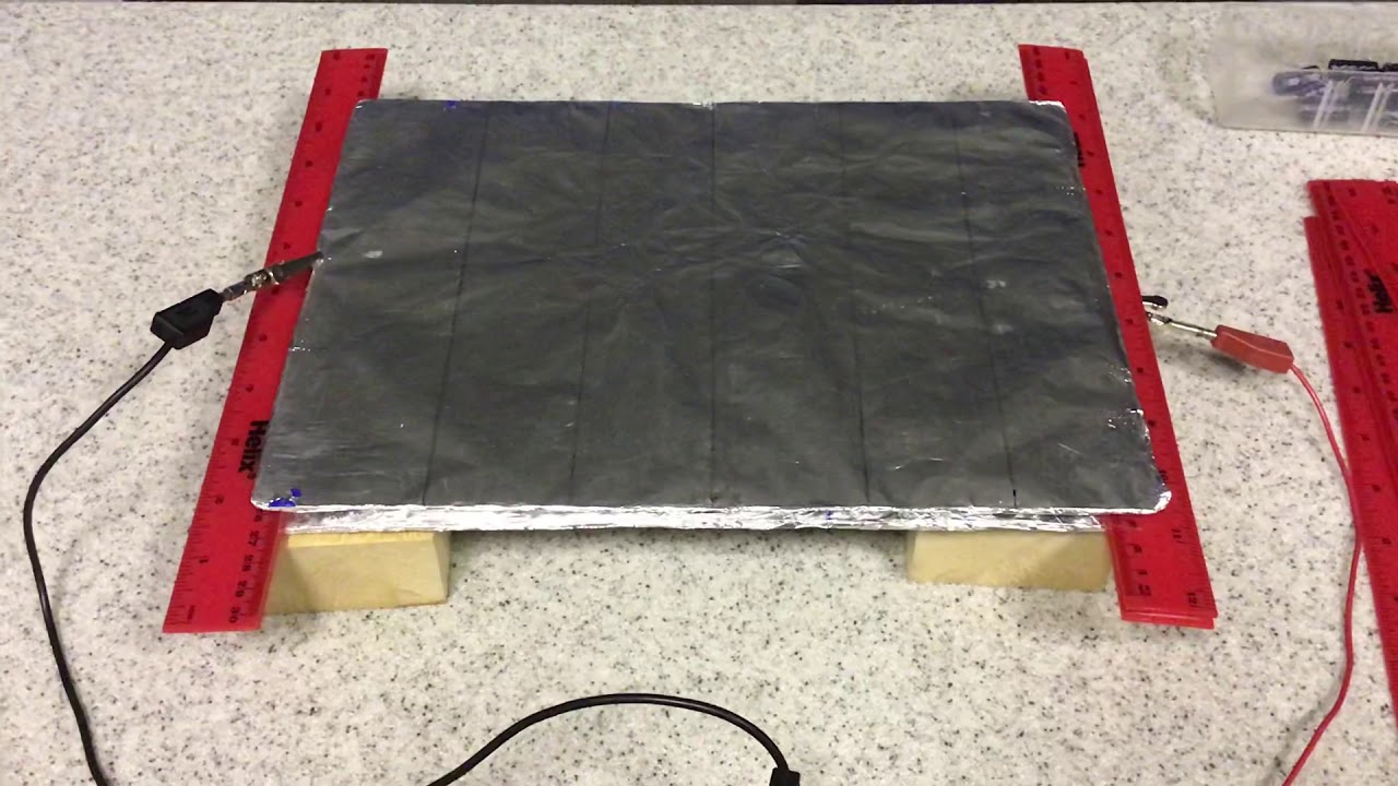 Capacitance experiment part 2 - capacitance vs area of overlap - YouTube