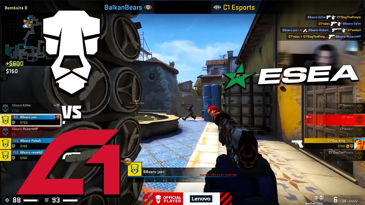 Balkan Bears vs C1 Esports | ESEA S40 EU - CSGO Main - HiGHLiGHTS ...