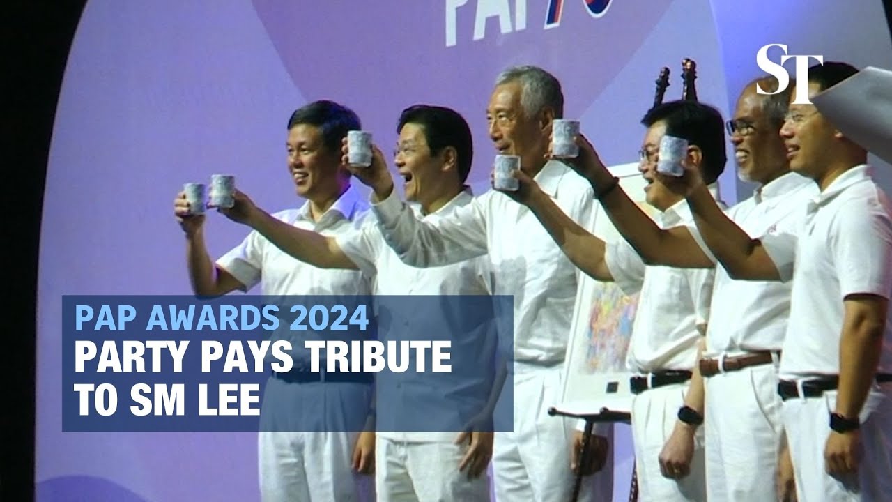 PAP pays tribute to party chief Lee Hsien Loong | PAP Awards 2024 - YouTube