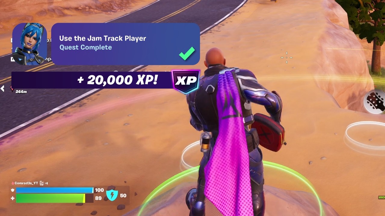 How to EASILY Use the Jam Track Player Fortnite - YouTube