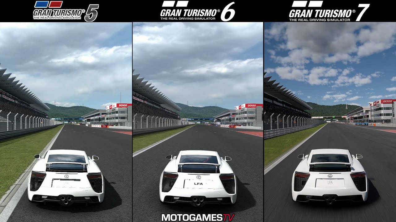 Gran Turismo 5 vs Gran Turismo 6 vs Gran Turismo 7 - Lexus LFA ‘10 at ...