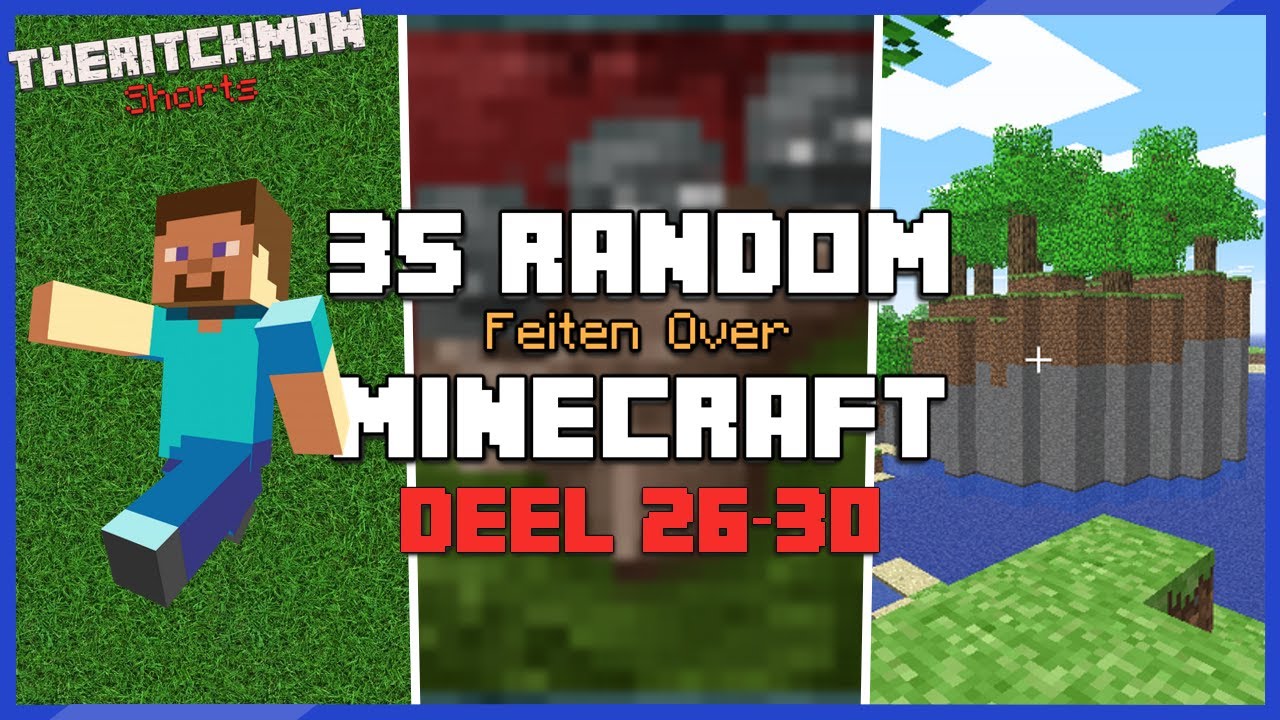 35 Random Minecraft Feiten Deel 26-30 | SMP voor het EERST in 2009 ...