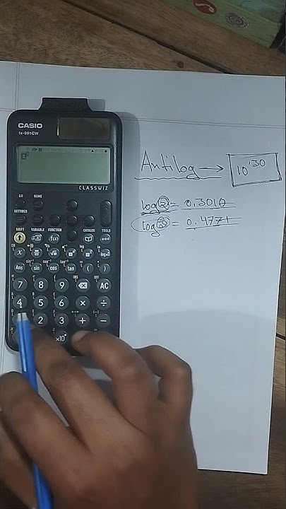 How to calculate antilog in scientific calculator | Casio fx-991 CW ...