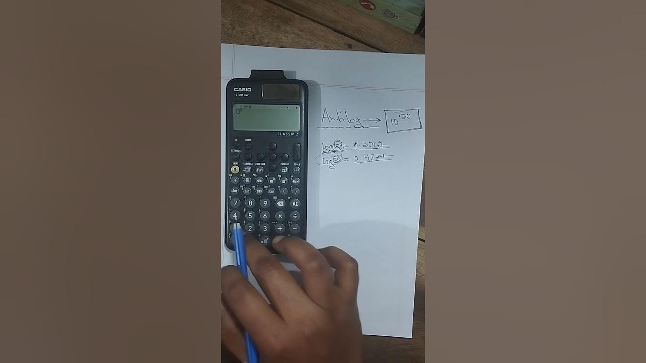 How to calculate antilog in scientific calculator | Casio fx-991 CW ...
