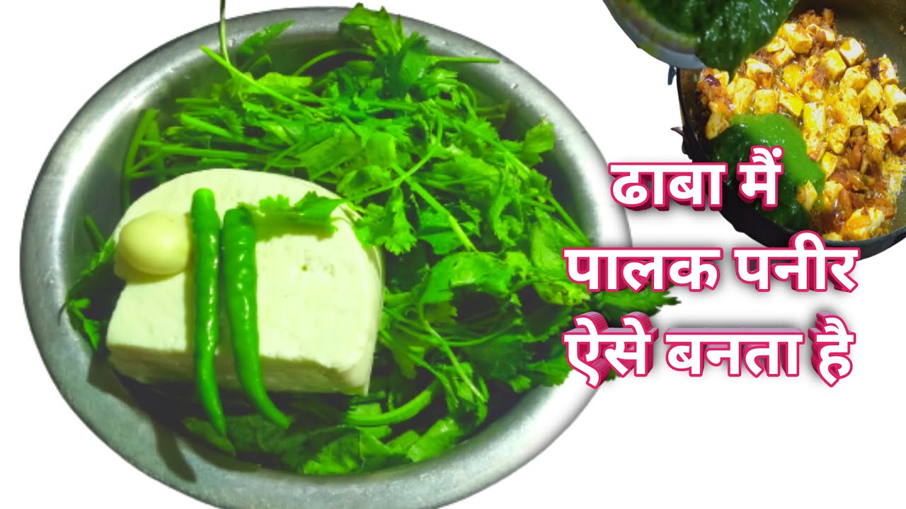 Dhaba Style Palak Paneer। Palak Paneer kaise Banaye। How To Make Malak ...