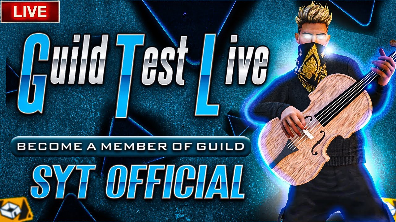 FREE FIRE GUILD TEST | LIVE FF LIVE GUILD TESTING || LIVE GUILD TEST 1 ...