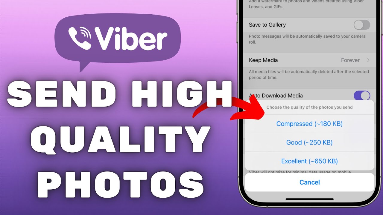 How to Change Image Quality on Viber - YouTube