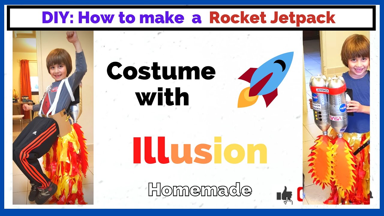 How to make a Rocket Jetpack Costume with Illusion - YouTube
