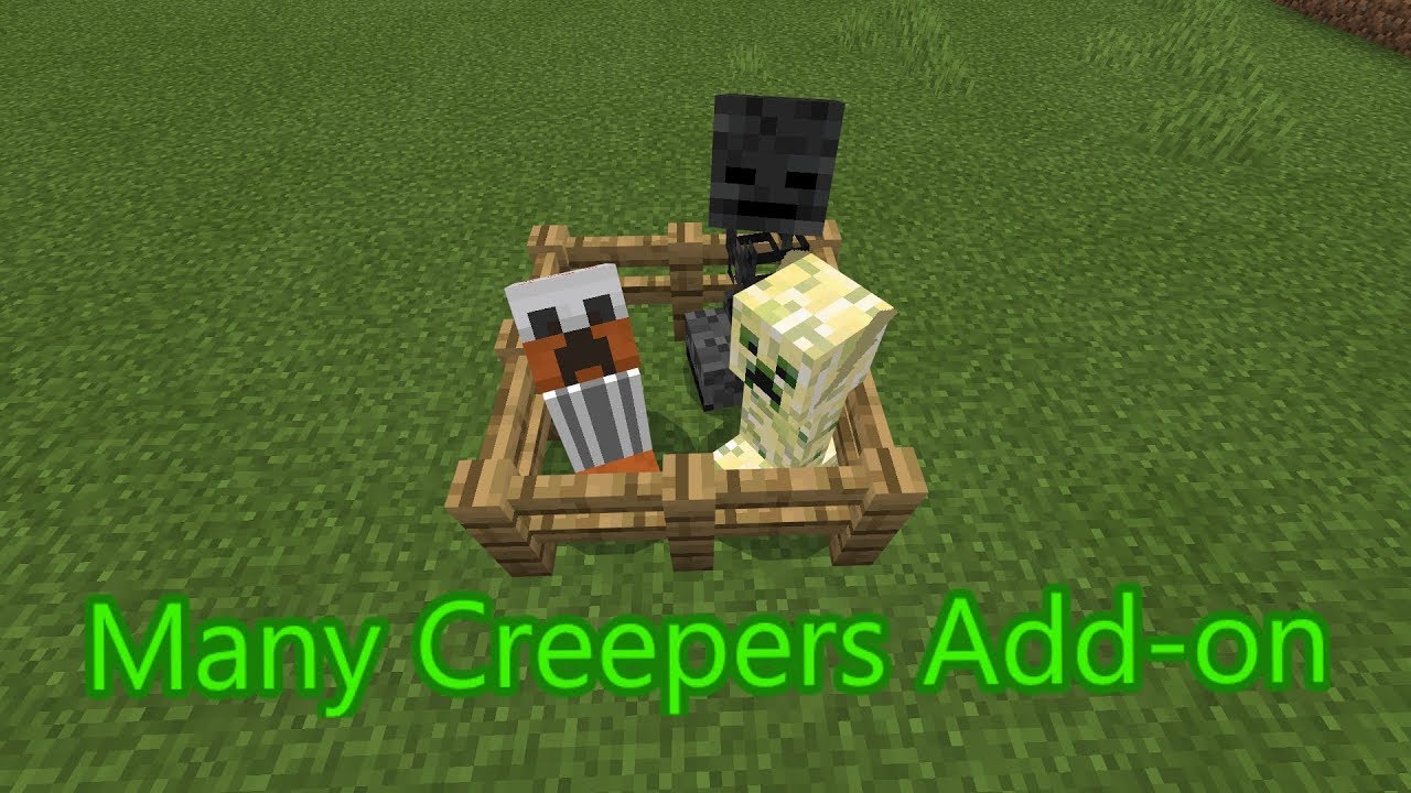 Many Creepers Add-on minecraft bedrock edition - YouTube