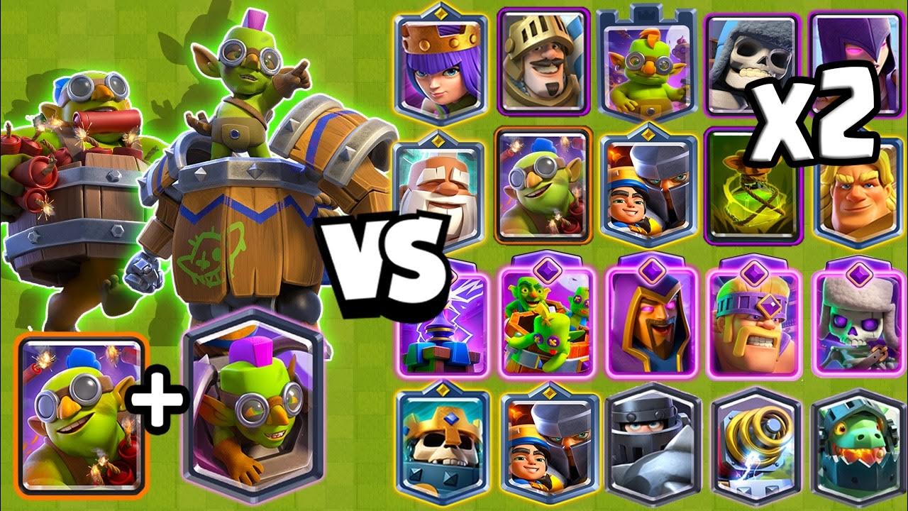 MAQUINA DUENDE y DEMOLEDOR vs TODAS LAS CARTAS x2 | NUEVAS CARTAS | Clash Royale - YouTube