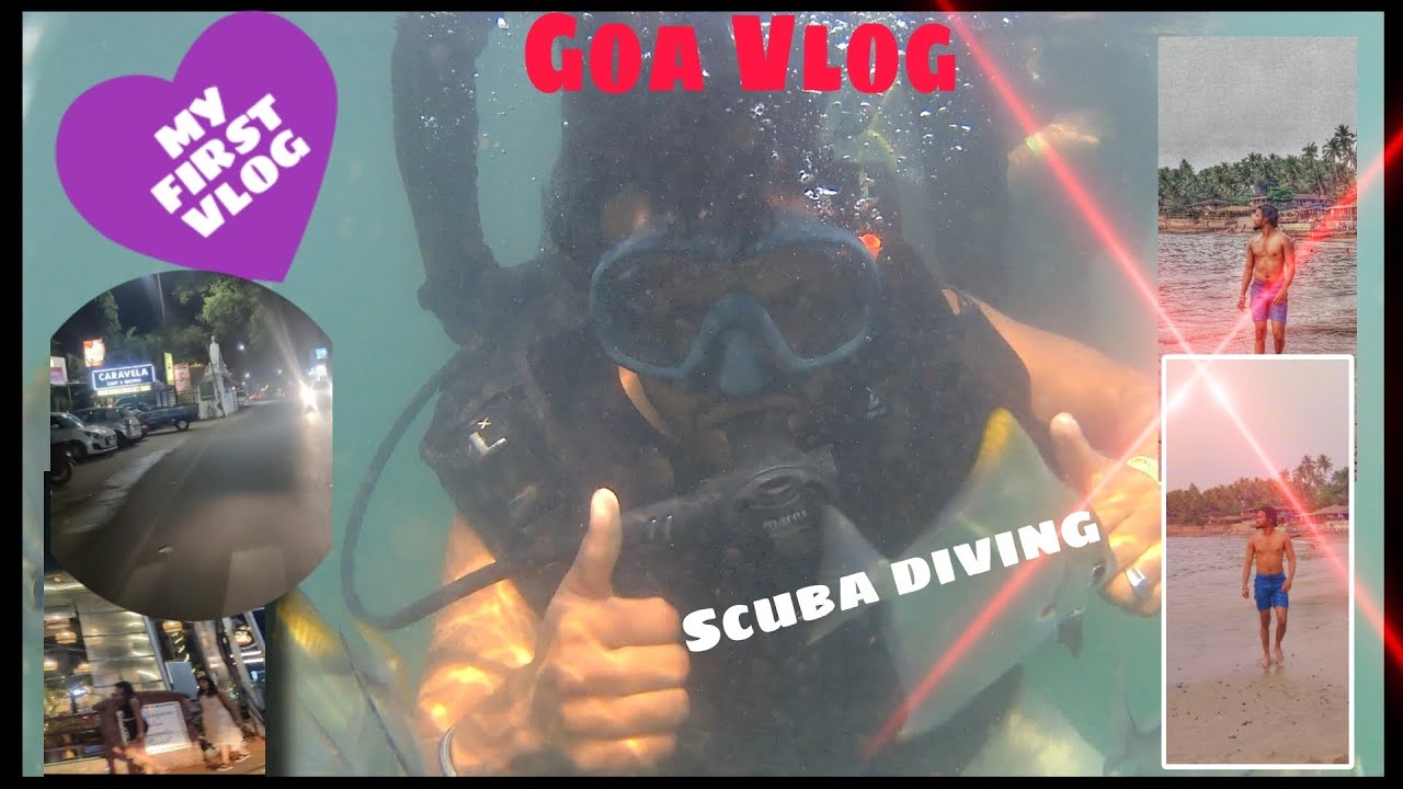 vlog 001 ।। गोवा मिनी व्लॉग। स्कुबा डाइविंग।। Goa Mini Vlog। scuba diving।। goa watersports ...