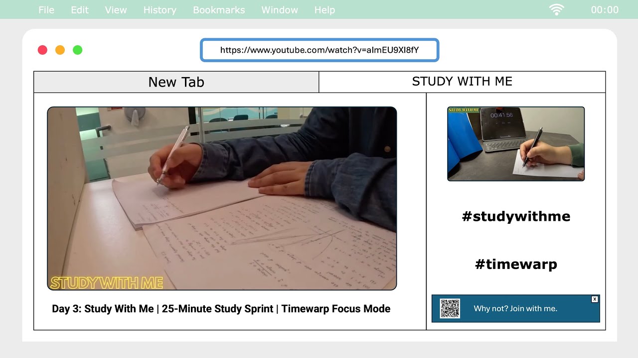 Day 3: Study With Me | 25-Minute Study Sprint | Timewarp Focus Mode - YouTube