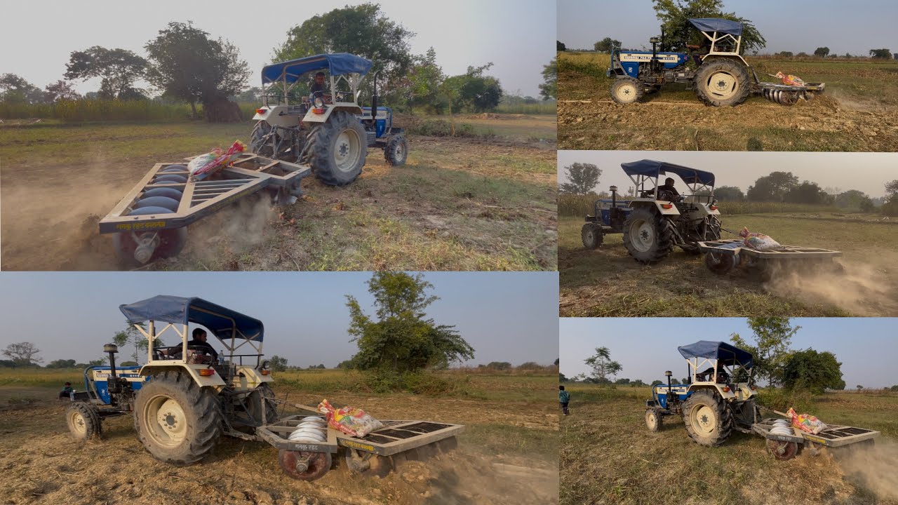 Herrow se khet jotne gaye rasta bohot kharab nikla tractor badi muskil ...