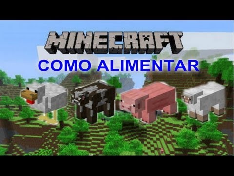 como alimentar a los animales en minecraft - YouTube