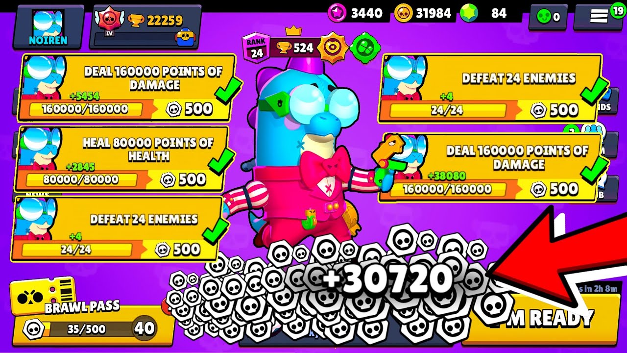 Complete 30720 TOKENS QUEST With New Brawler - Brawl Stars Quests #1 ...