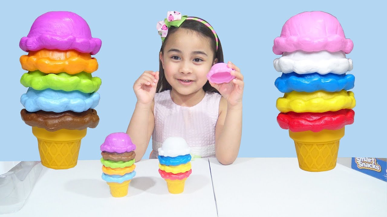 Play and Learn Colors with Ice Cream Cone Play Set - YouTube