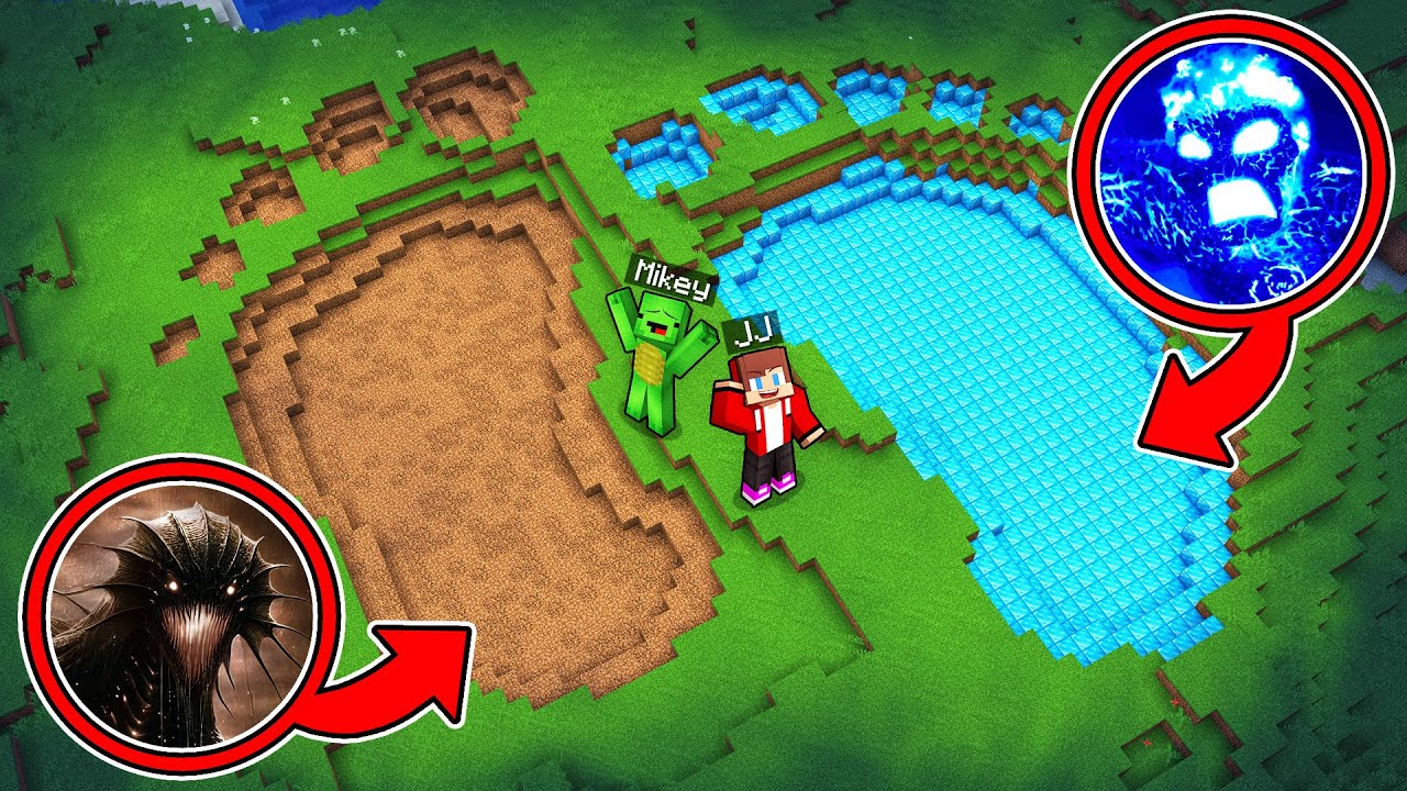 JJ and Mikey Found POOR vs RICH Footprint in Minecraft - Maizen - YouTube