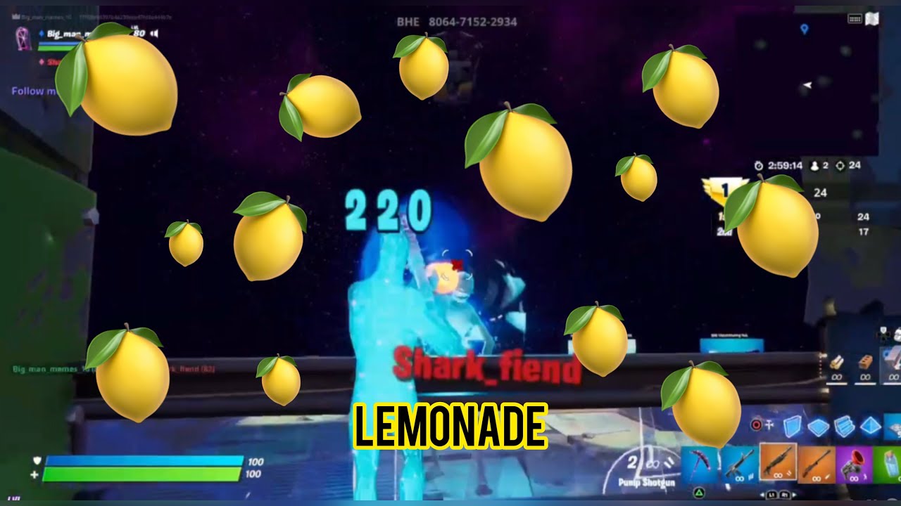 Lemonade(A Fortnite Montage) - YouTube