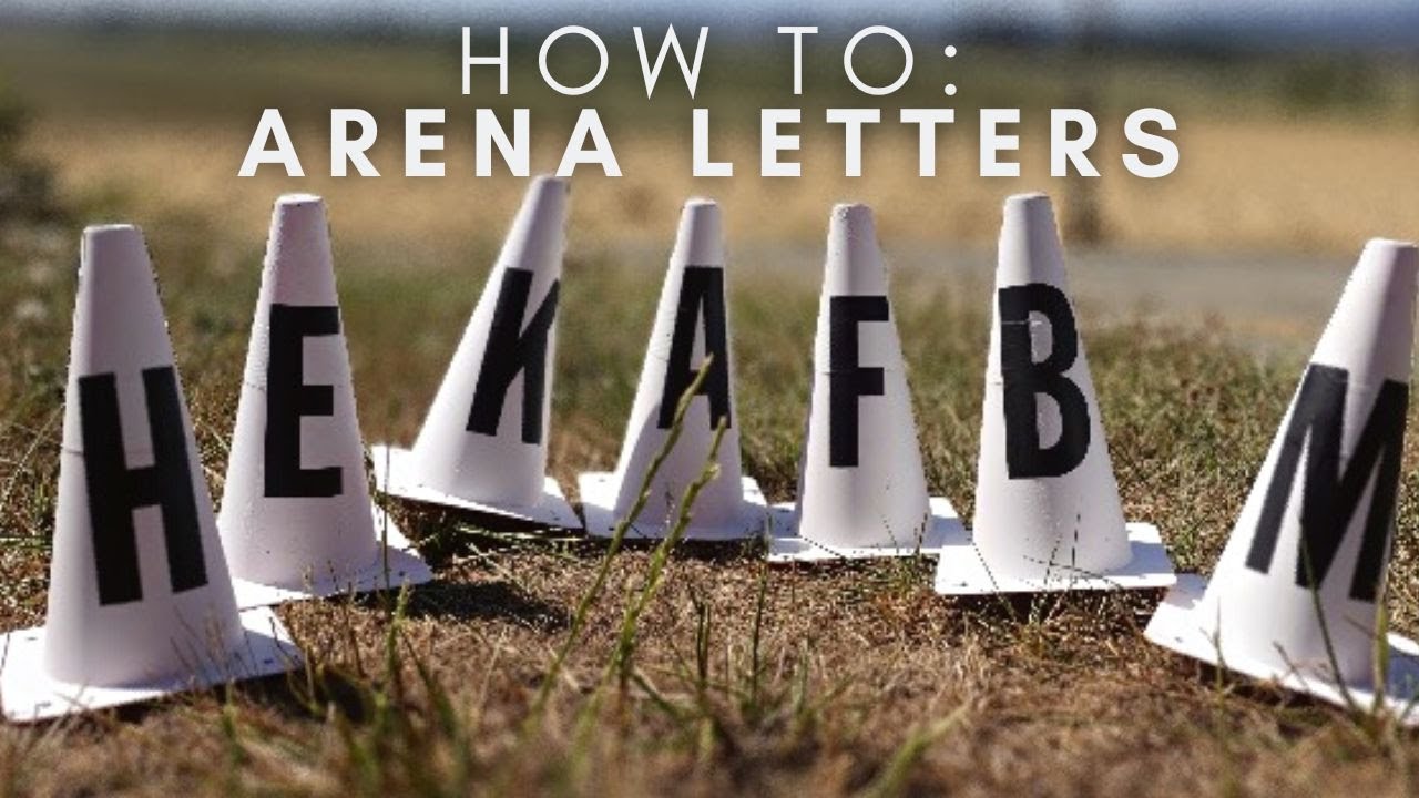 Making dressage arena letters at home - YouTube