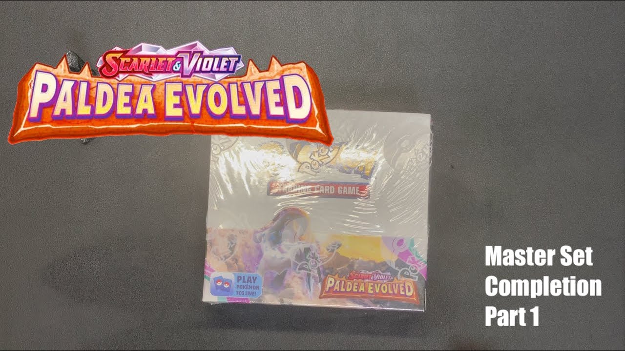 Pokemon Scarlet & Violet Paldea Evolved Master Set Part 1 - Booster Box ...