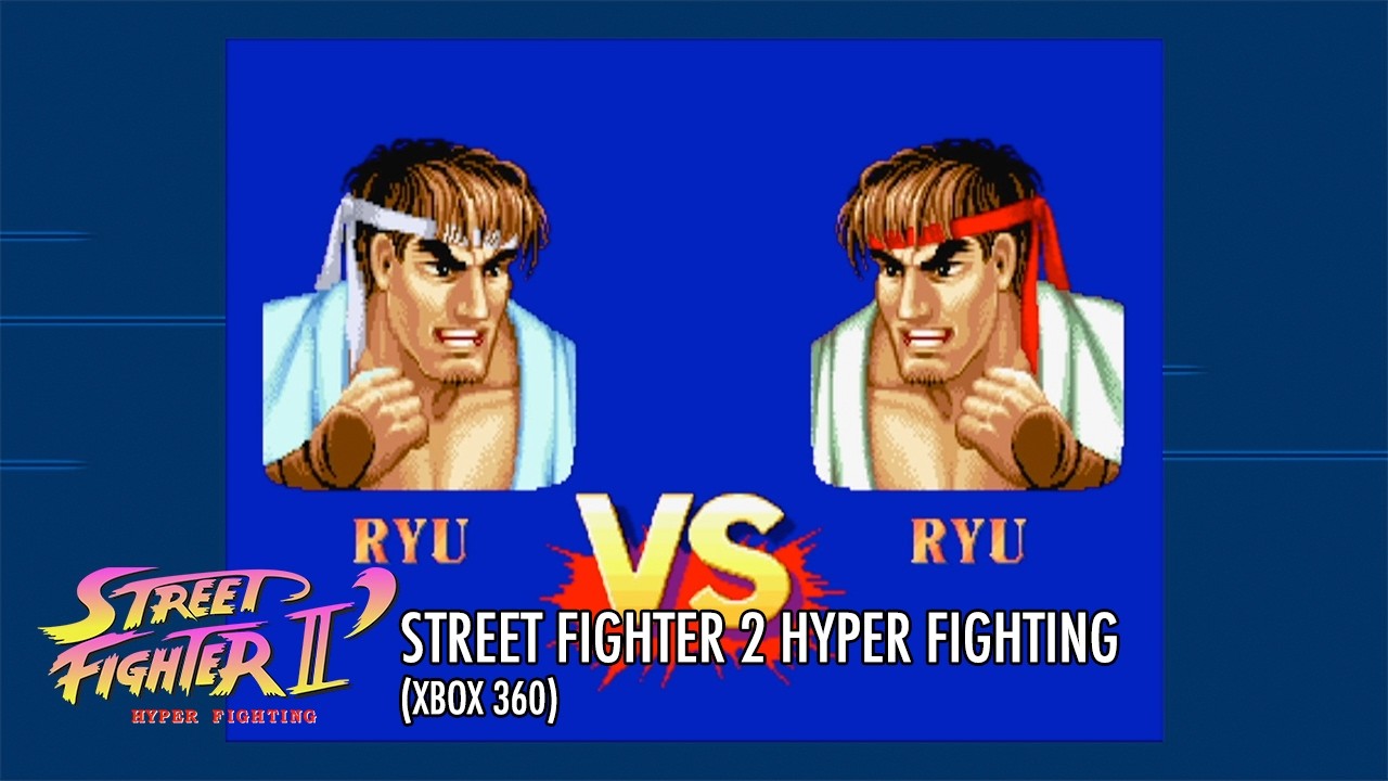 STREET FIGHTER 2 HYPER FIGHTING: RYU VS RYU (XBOX 360) - YouTube