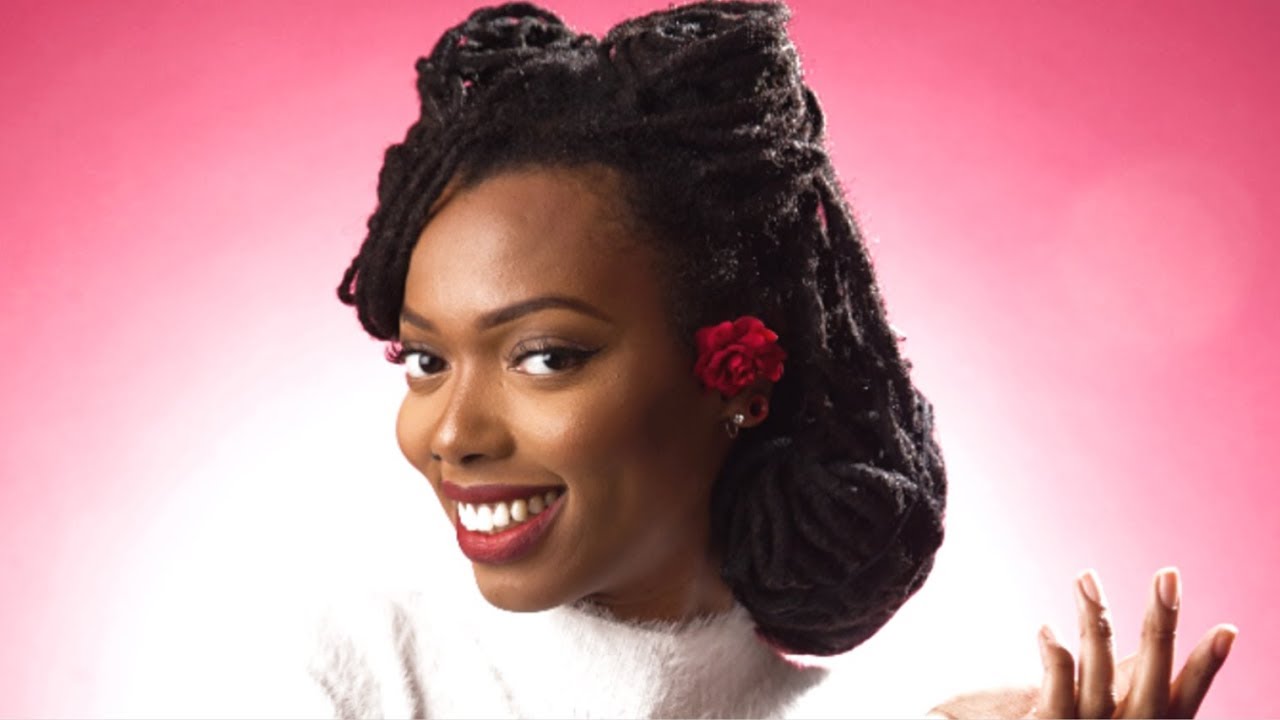Retro LocStyle | Victory Rolls & Pin Curls on Natural Hair - YouTube