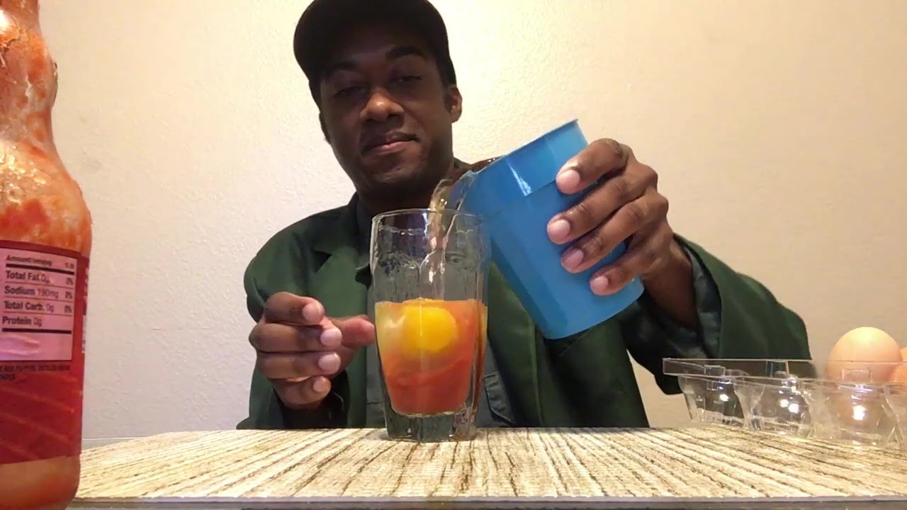nastiest drink Disgusting Drink Horrible challenge raw egg and red hot ...