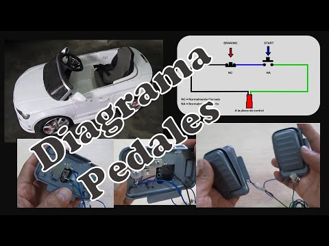 Carrito Eléctrico para Niños Reparación - Diagrama pedales (12 de ...) - YouTube