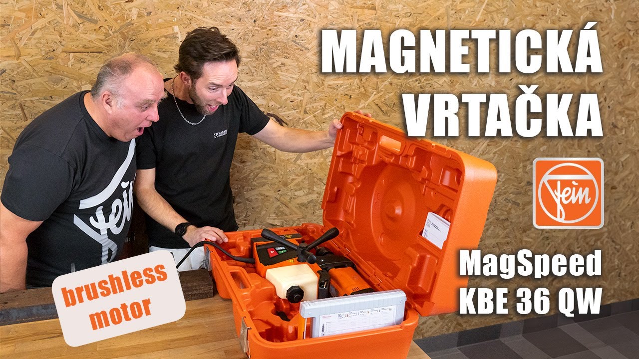 Extrémně rychlá magnetická vrtačka Fein MagSpeed KBE 36 QW s brushless motorem - YouTube