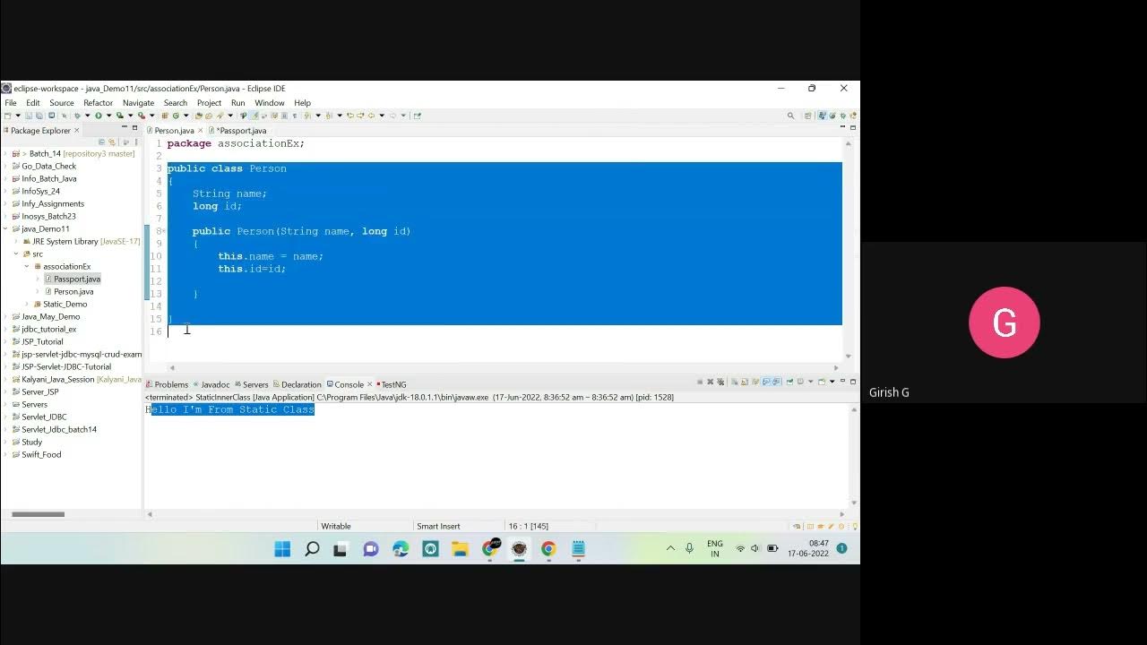 Java Association - Aggregation and Composition - YouTube