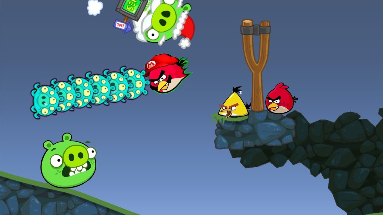 Bad Piggies - ANGRY BIRDS ATTACK ALIEN PIG WHEN GOT TROLLED - YouTube