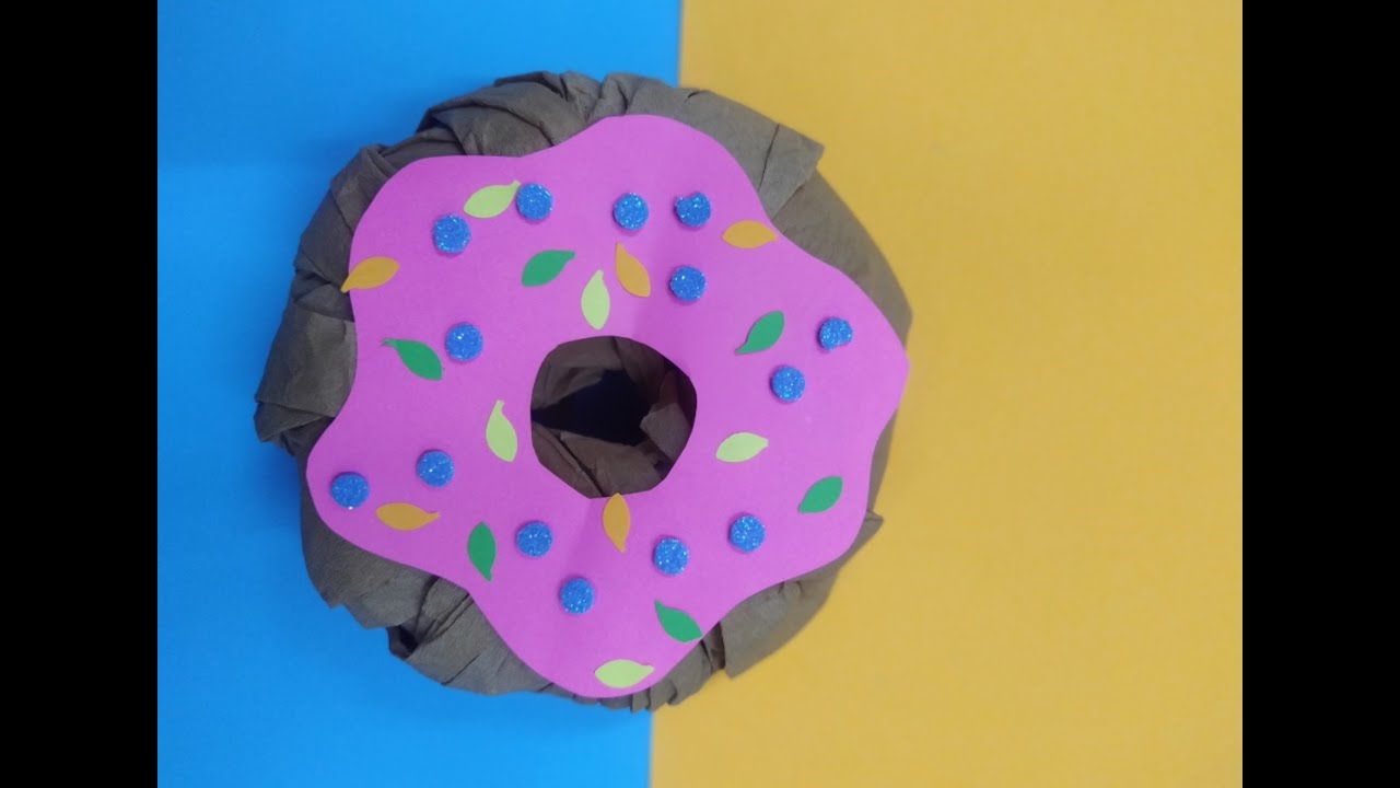 DIY Paper donut - YouTube