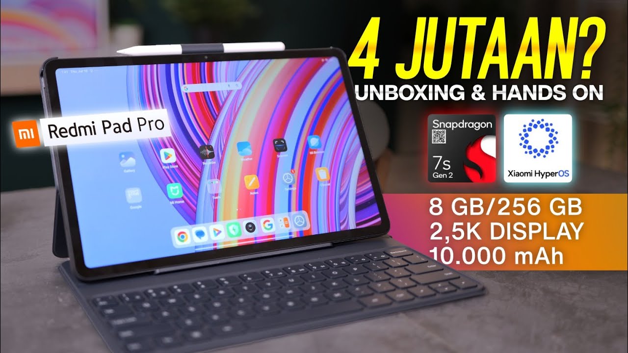 Terlalu Murah !! Calon Tablet GHOIB ?| Unboxing & Hands-On Redmi Pad ...