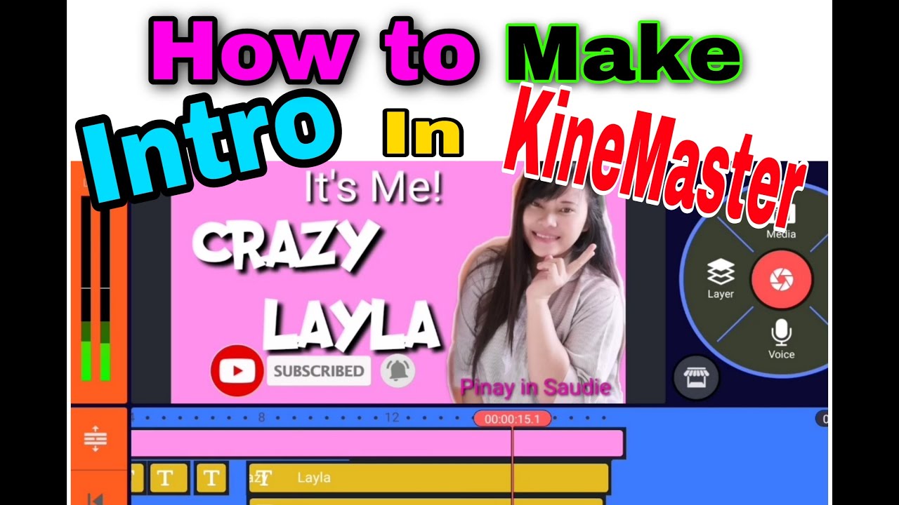 How To Make Intro In Kinemaster Simple Intro Tutorial Youtube