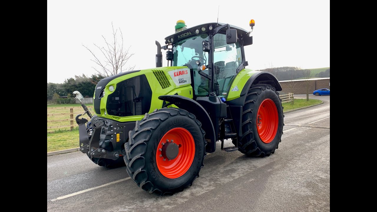 Claas Axion 830 Tractor - YouTube